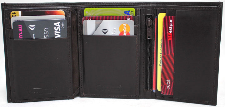 Florentino RFID Quality Full Grain Cow Hide Leather Wallet. Style 1100